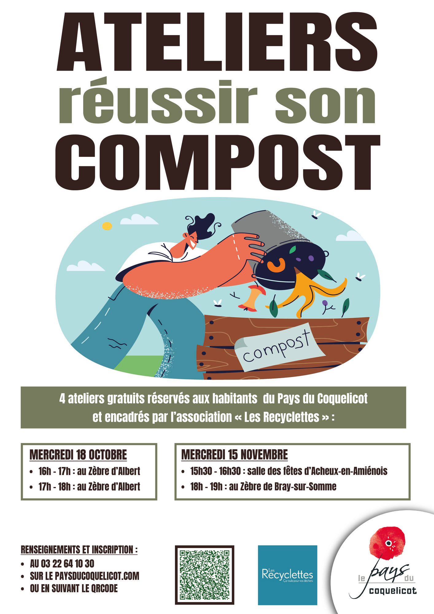 N’oubliez pas de composter pour monter dans le train du recyclage ...